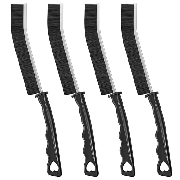 Lagwa 4 Pack Crevice Cleaning Brushes, Long-Handle Hard Bristle Gap ...
