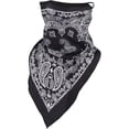 Lagwa UPF 50+ Paisley Print Neck Gaiter with Ear Loops, Cooling ...