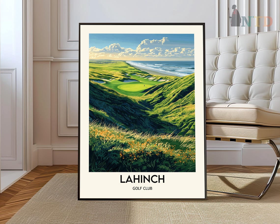 Lahinch Golf Ireland Poster, Unframed Canvas 24x36in - Walmart.com