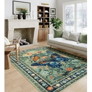 Lahome 6'x9' Checkered Easy Jute Area Rug,Outdoor Patio Rug Washable ...