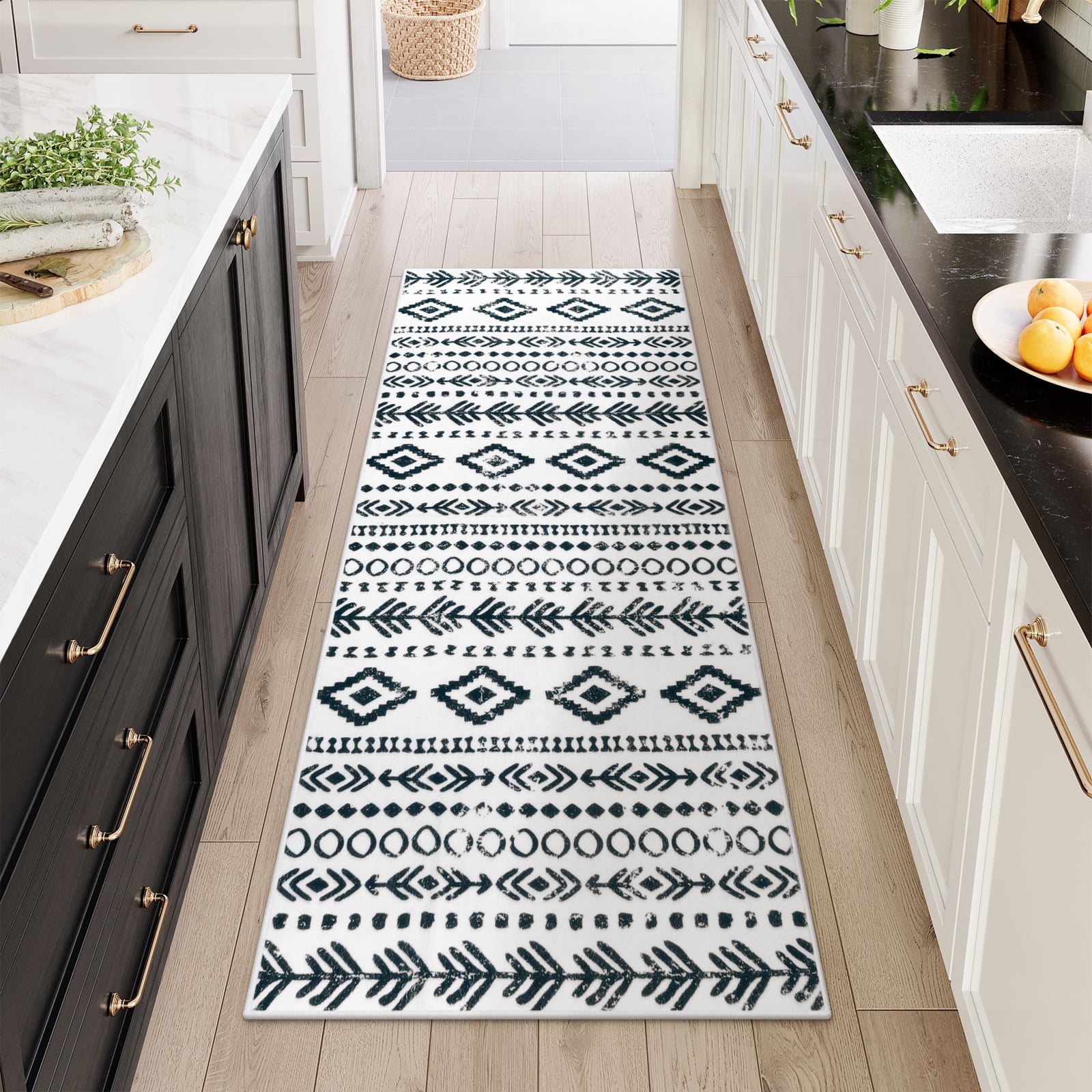 Lahome Decor 2'x 6' Washable Runner Rug Rubber Backing for Hallway,Non ...