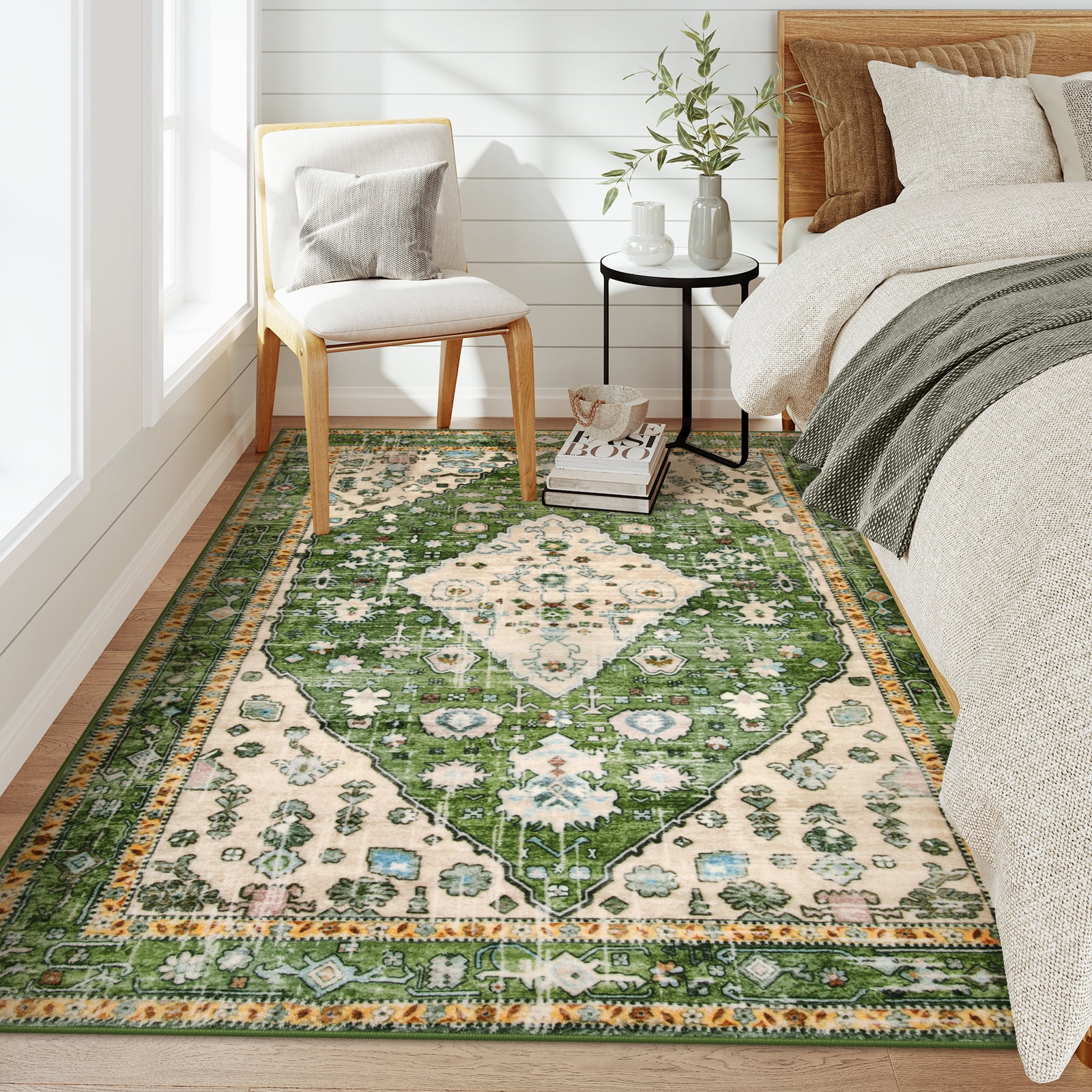 Lahome Decor 3x5 Area Rug Boho Tribal Rugs for Living Room Machine ...