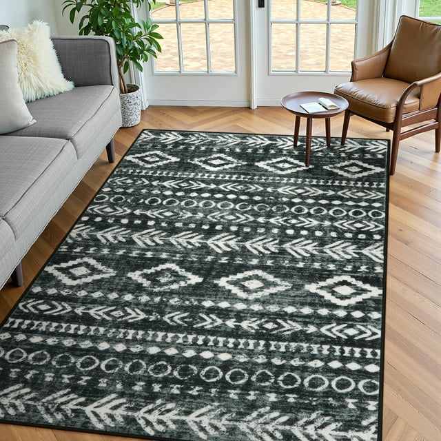 Lahome Decor 4'x 6' Modern Moroccan Trellis Rug,Area Rug Shaggy High ...