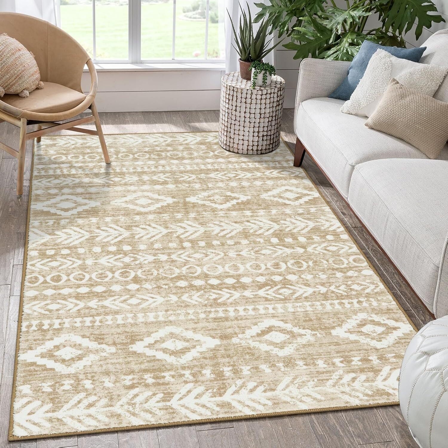 Lahome Decor 5'x 7' Modern Moroccan Trellis Rug,Area Rug Shaggy High ...