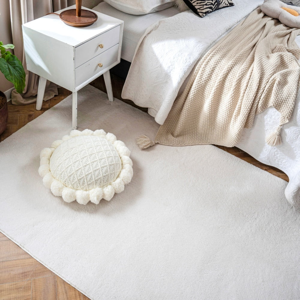 Lahome Fluffy Area Rug for Bedroom,Doom,4'x6' Soft Shag Rug,Washable ...