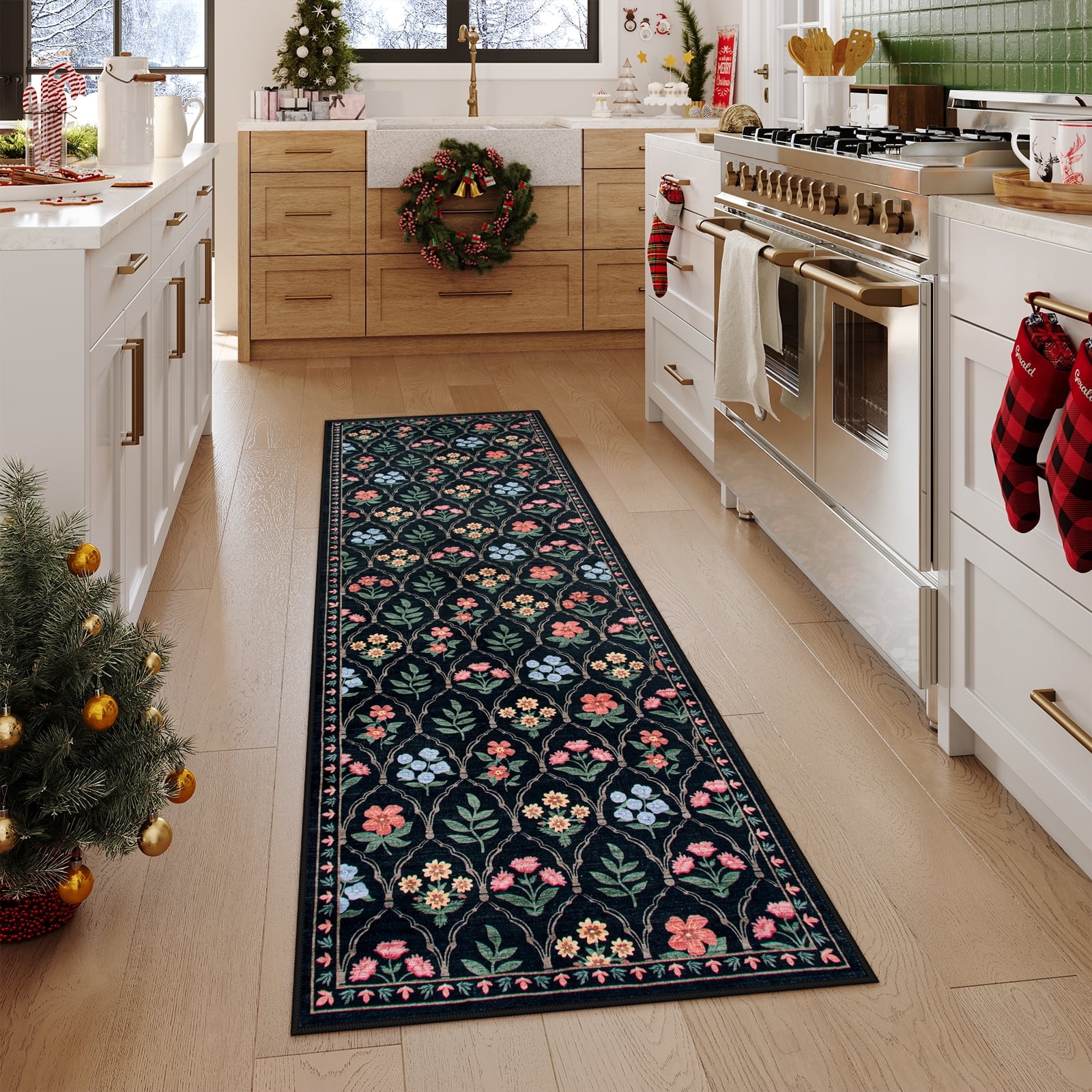 Lahome 2'x6' Moroccan Kitchen Rug 2x6ft Washable Hallway Runner Rug ...
