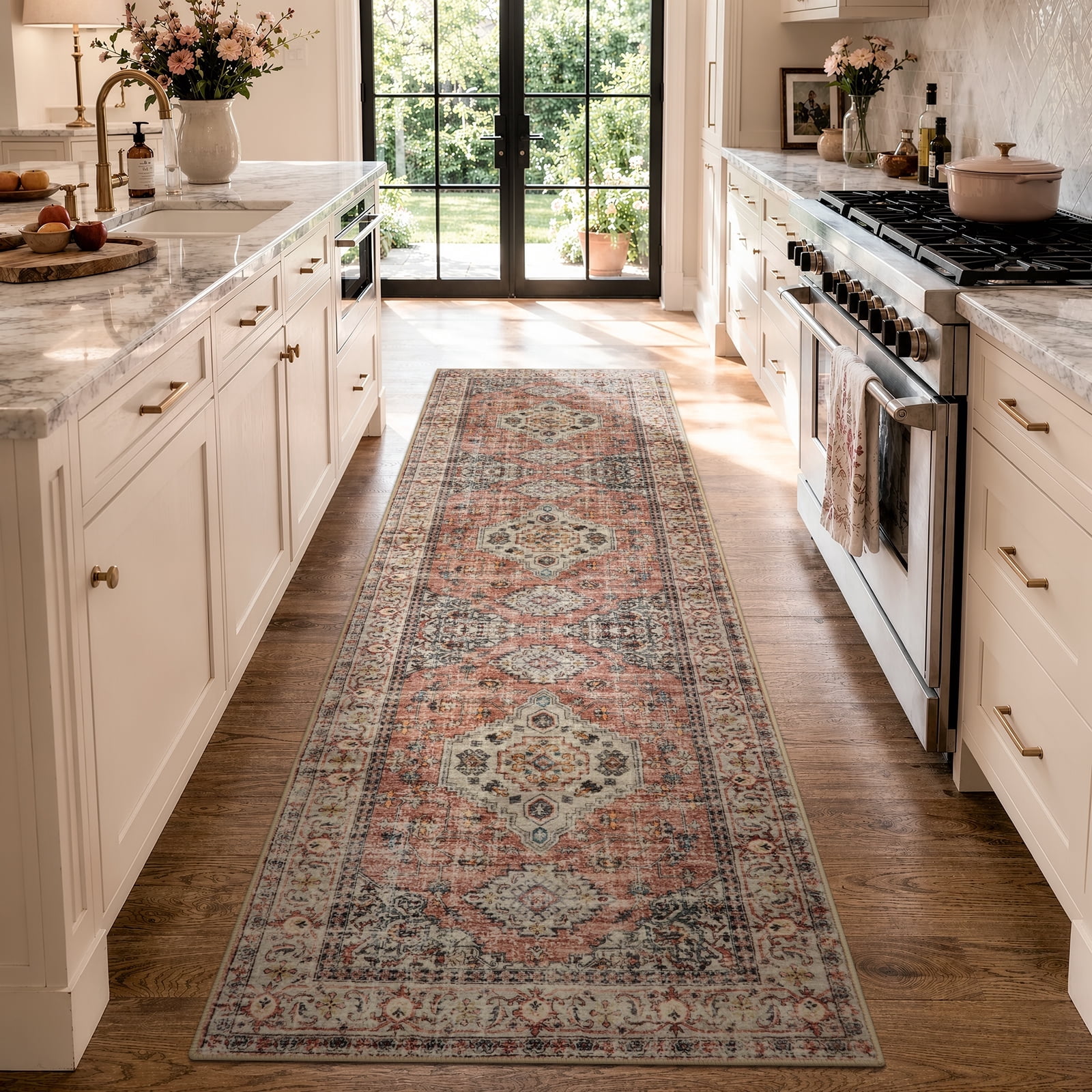 Lahome, Oriental Washable Kitchen Runner Rug, 2x8, Non Slip, Vintage ...