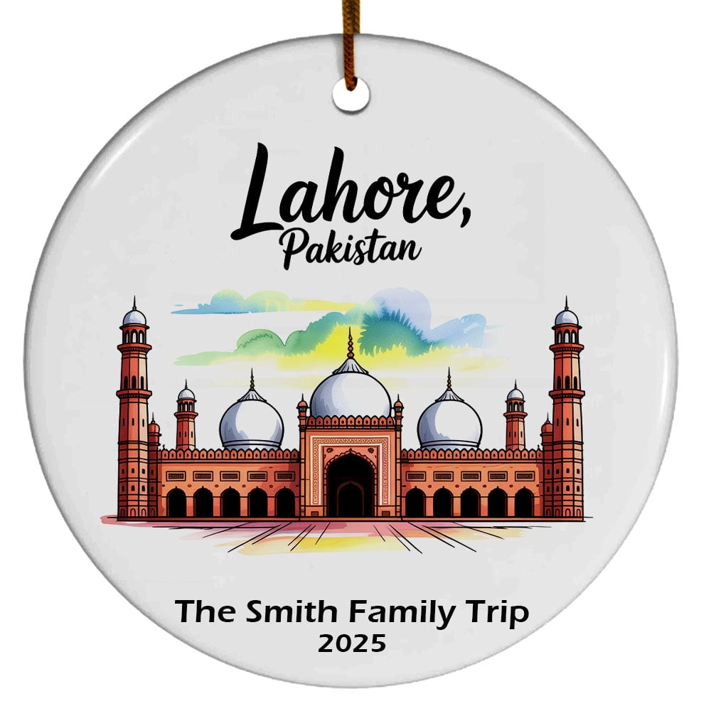 Lahore Pakistan Christmas Ornament, Collection of City Travel Souvenirs ...