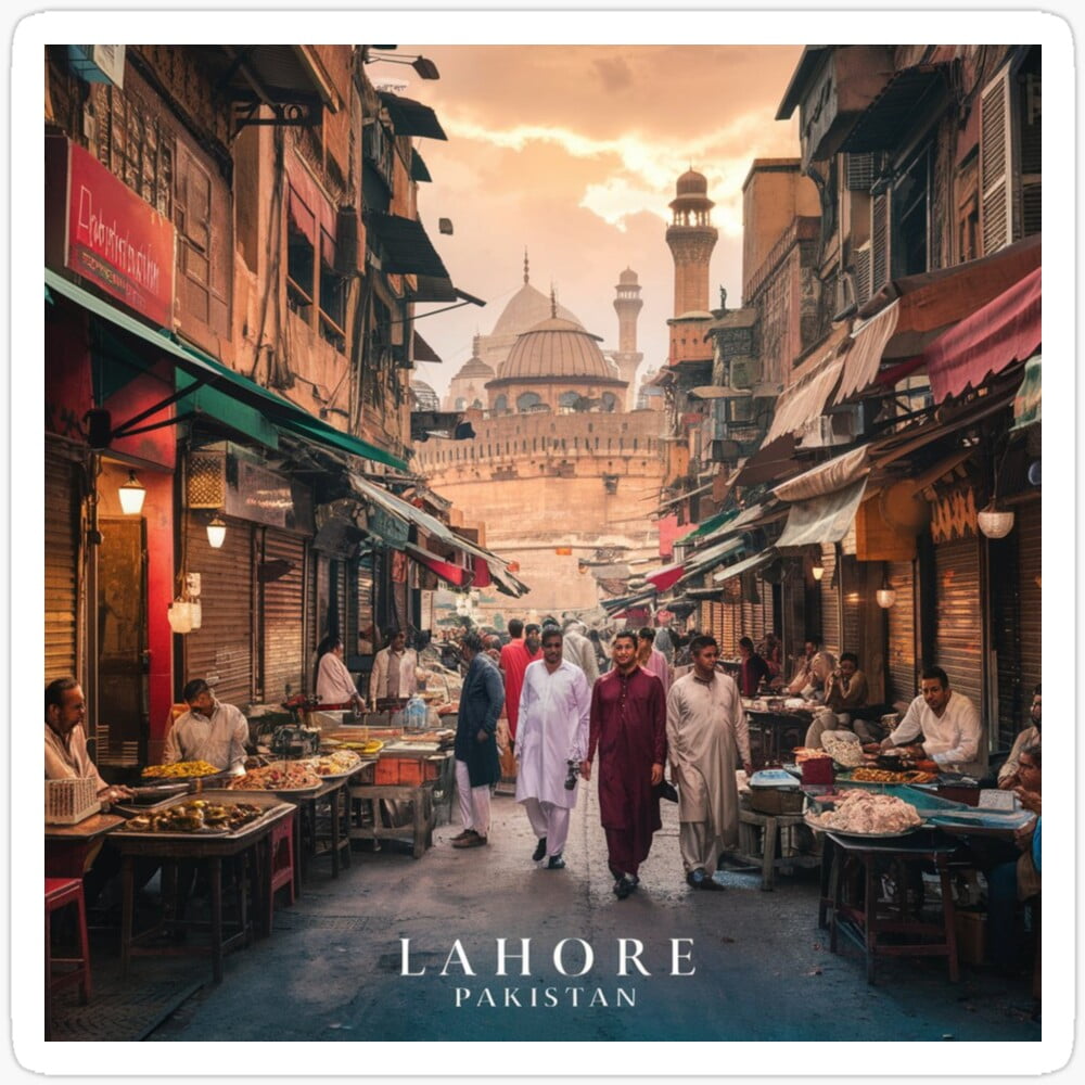 Lahore,Pakistan Sticker Phone Decal Water Bottle Stickers Car Decals ...