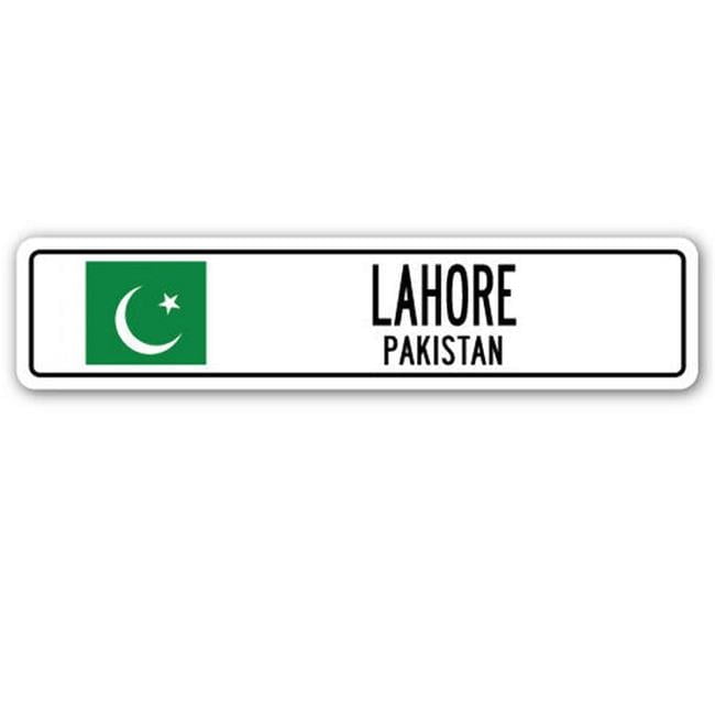 Lahore, Pakistan Street Sign - Pakistani Flag City Country Road Wall ...