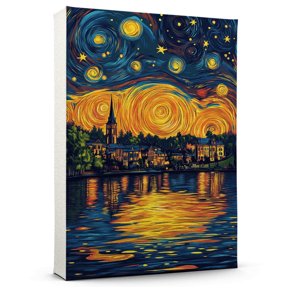 Lahore Travel Canvas Prints, Pakistan Starry Night Travel decor, Lahore ...