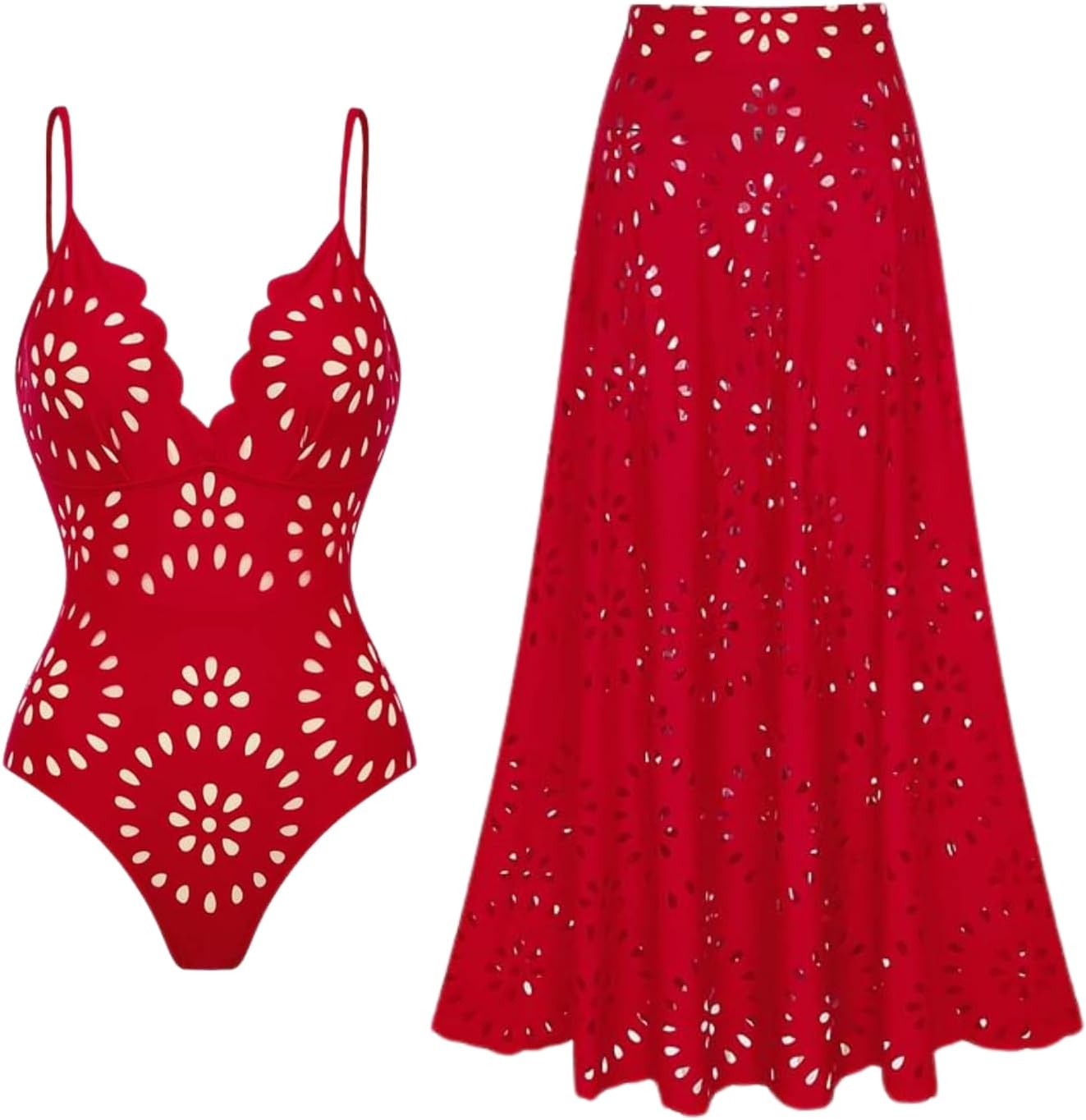 LaiHang One-piece swimsuit women's European and American two-piece set ...