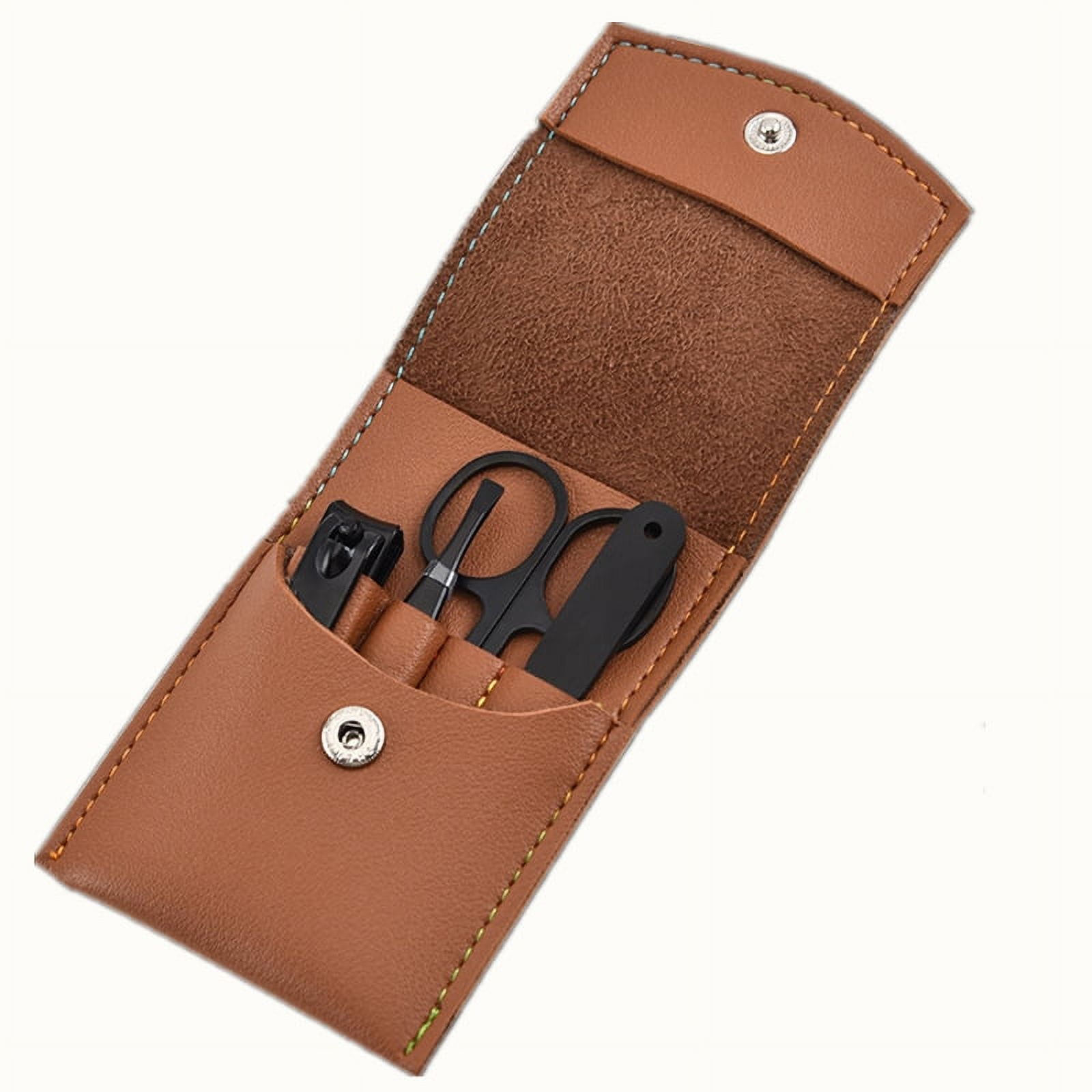 LaiYHe Nail Clipper Set – Black Stainless Steel Nail Cutter & Nail File ...