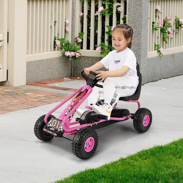 Laicejoy Kids Pedal Go Kart, Outdoor Pedal Powered Pedal Car for ...
