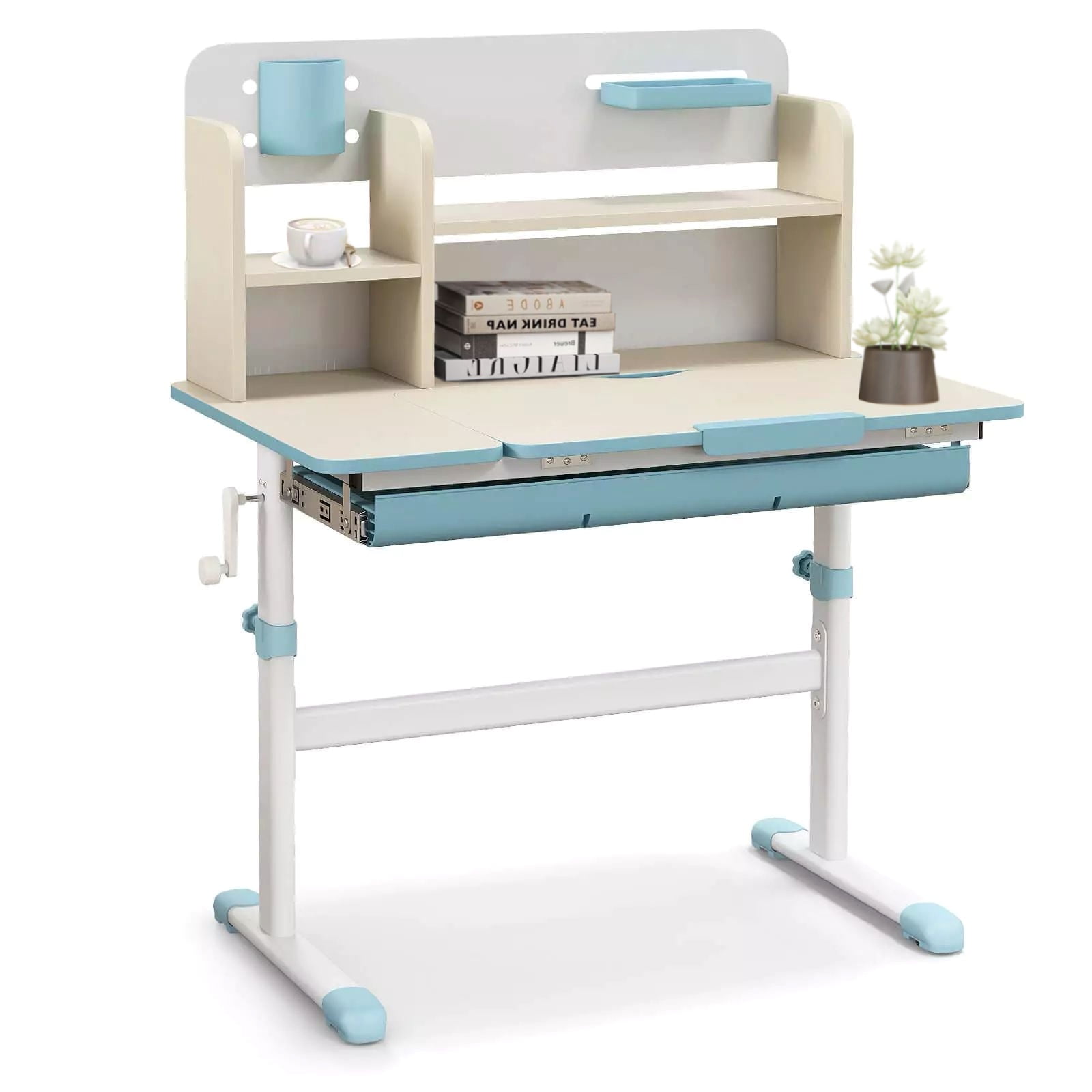 Laicejoy Kids Study Desk, Multifunctional School Study Table w ...