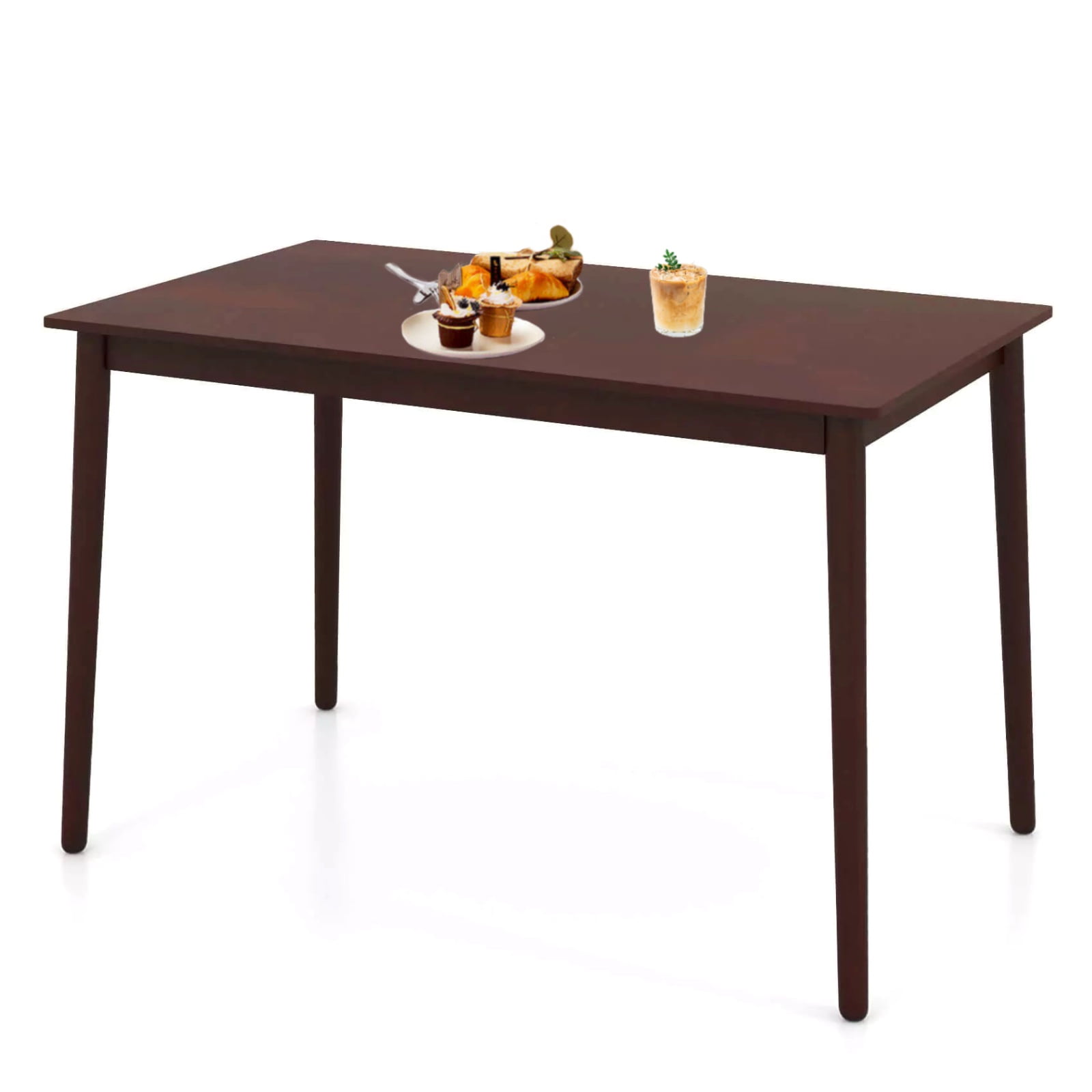 Laicejoy Mid Century Dining Table for 4, 48" Rectangular Kitchen Table ...