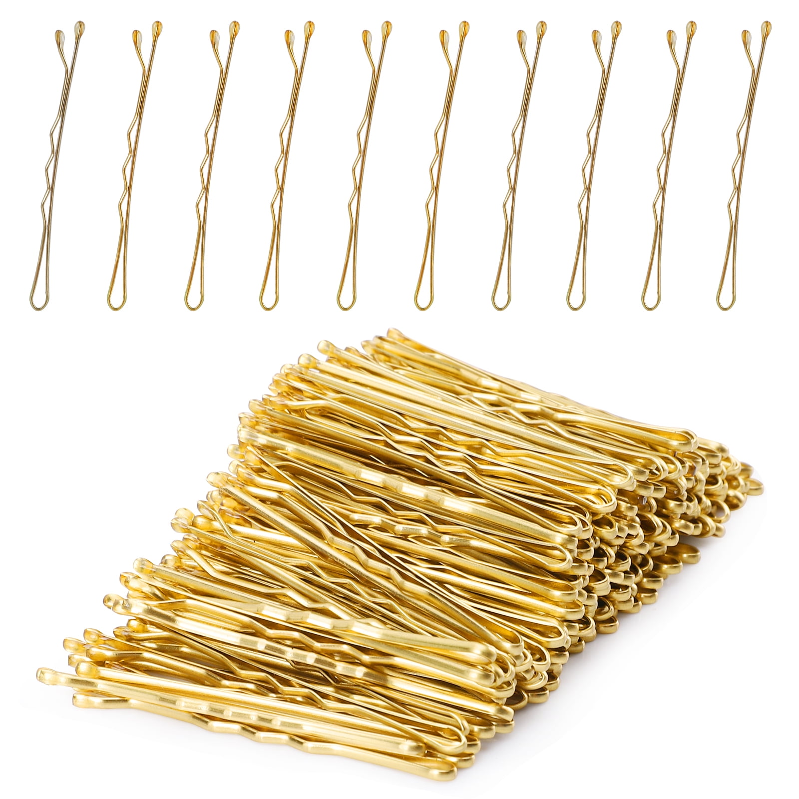 Laicky Bobby Pins, 200Count Blonde Hair Pins Hairpins with Box for ...