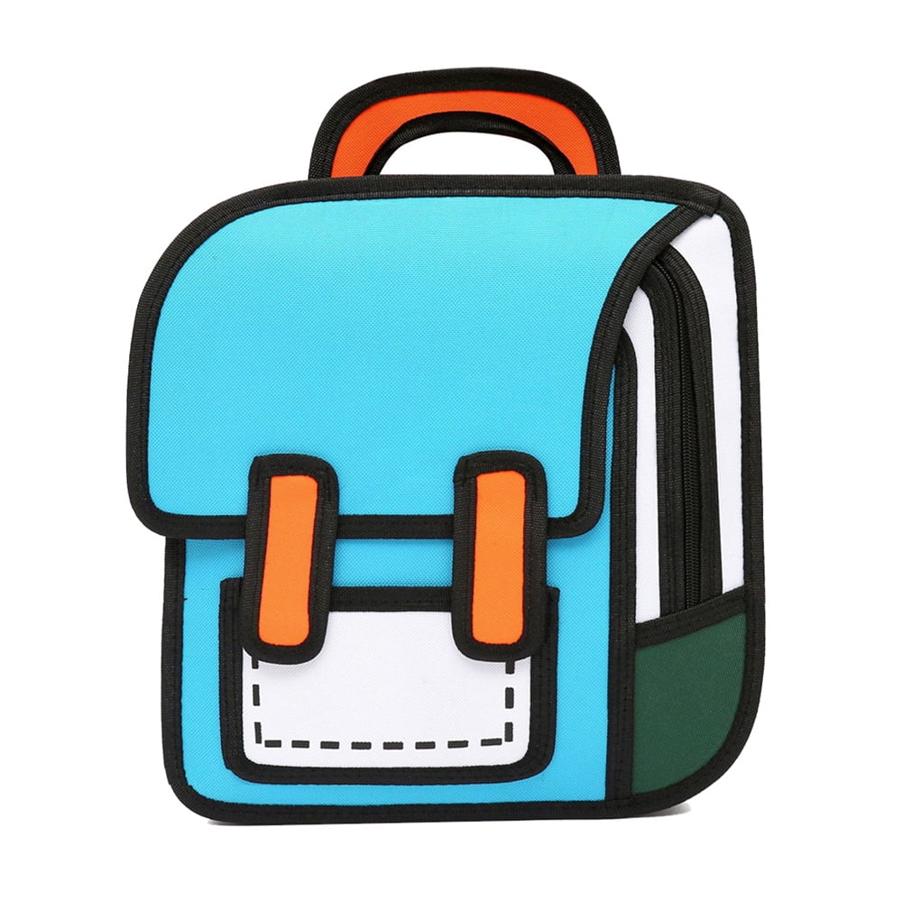 Laidan 3D Printing Backpacks Drawing Cartoon Shoulder Bookbag Cute ...