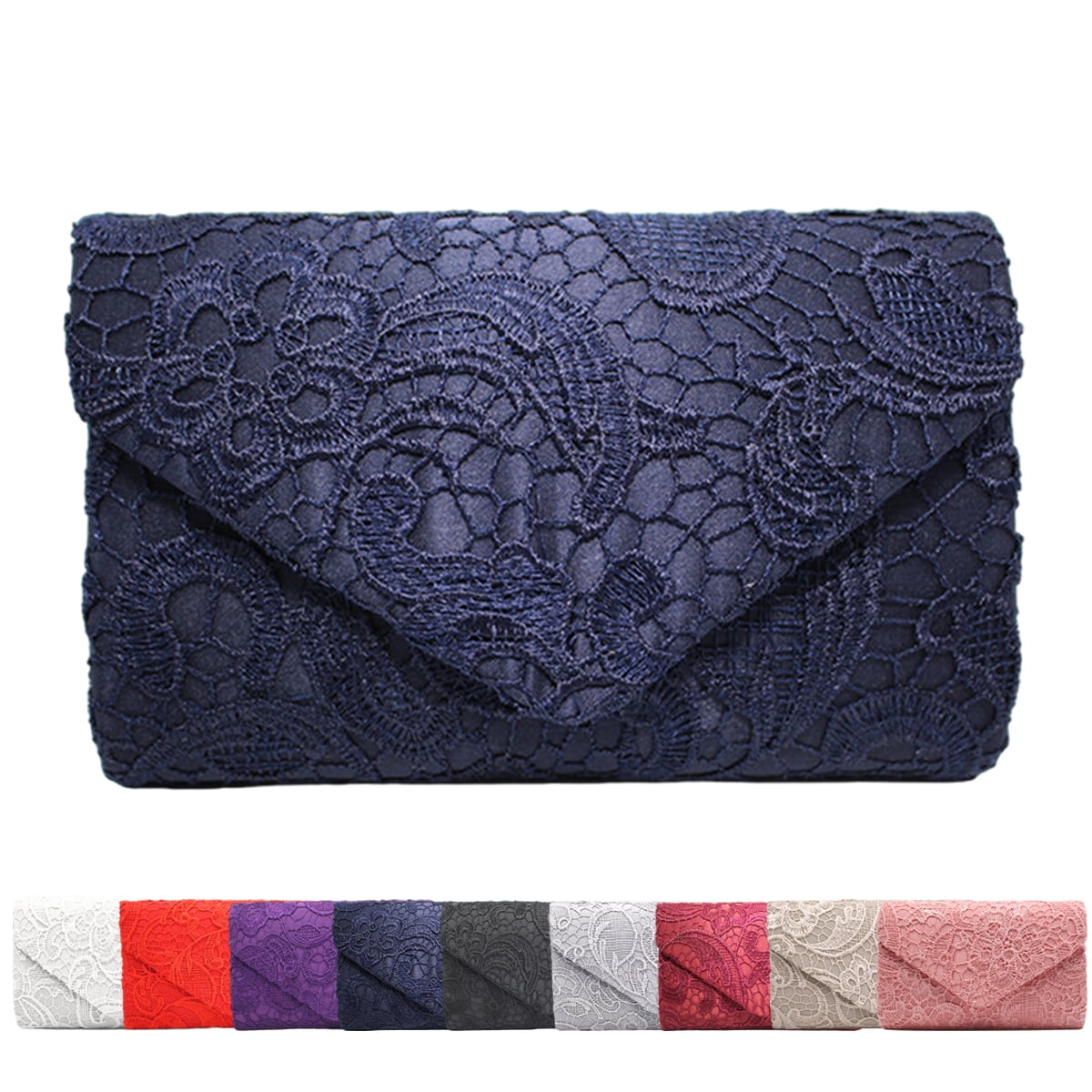 Laidan Lace Envelope Bag Womens Floral Lace Envelope Purses, Elegant ...