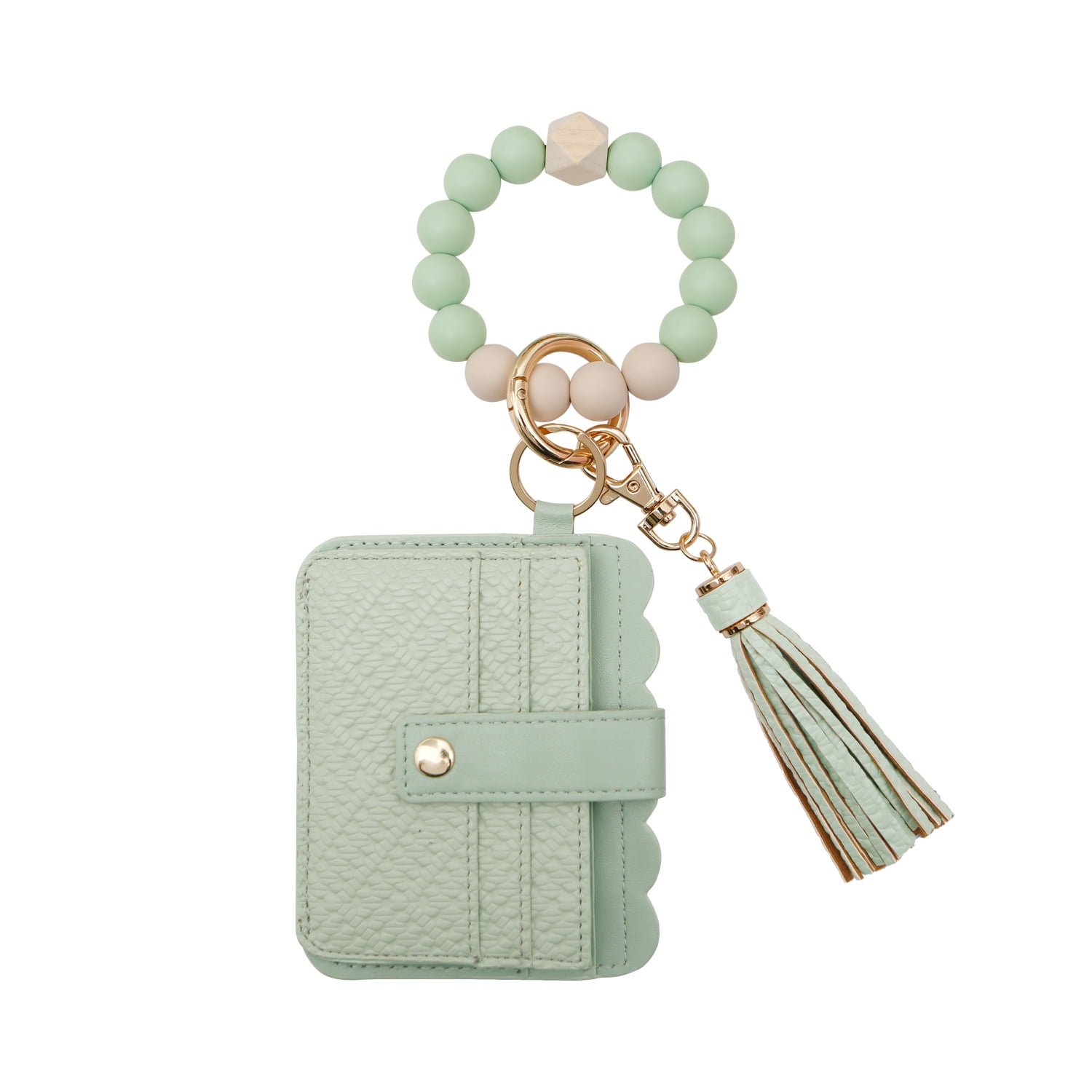 Laidan Wallet Keychain Wristlet for Women,Slim RFID Credit Card Holder ...