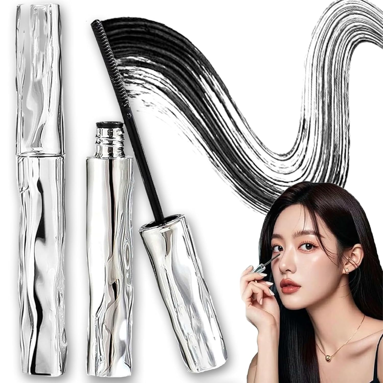 Laidanyou Mascara, 2025 New Laidanyou Small Steel Mascara, Smudge-Proof & Long-Lasting & Thick ...