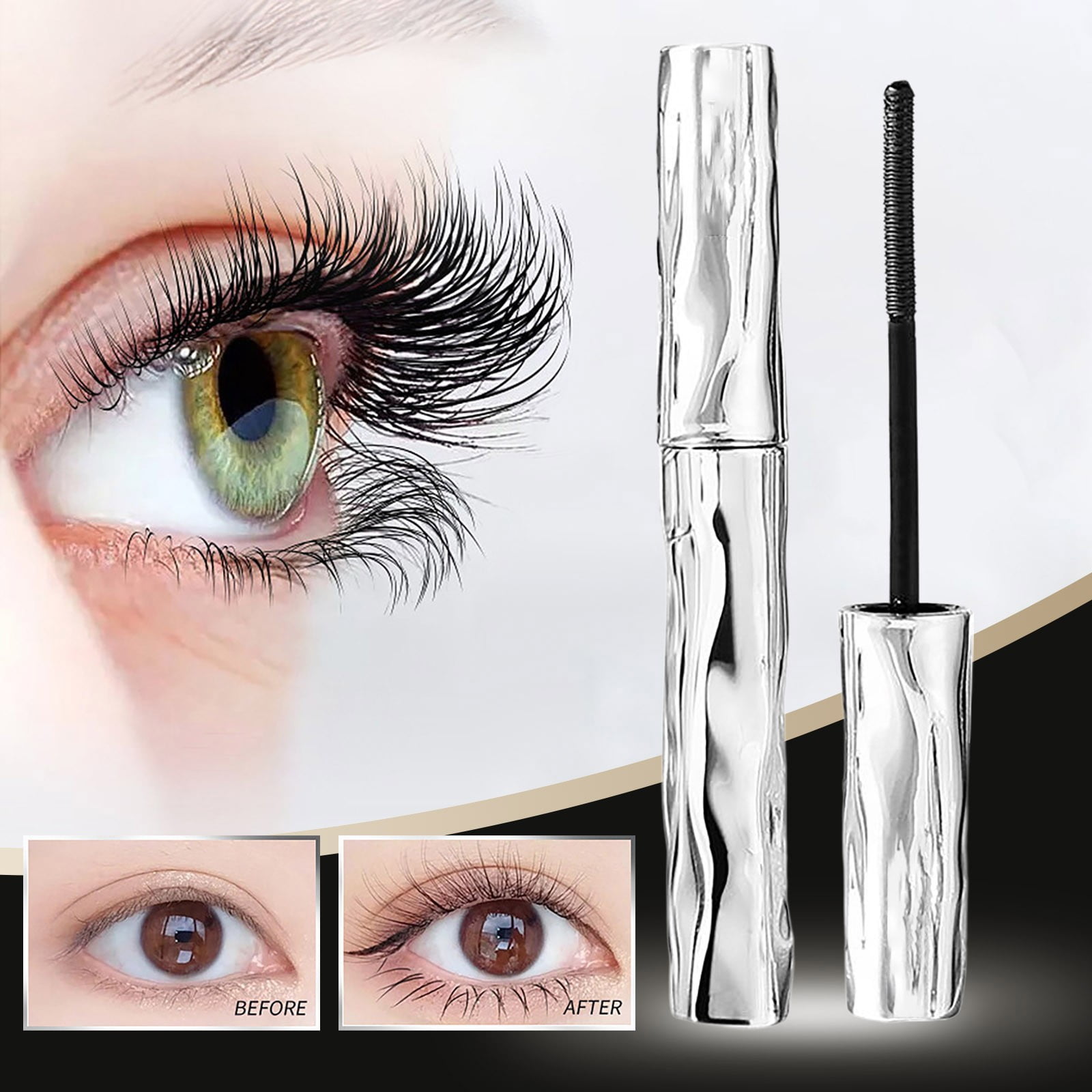 Laidanyou Mascara, 2025 New Laidanyou Small Steel Mascara, Smudge-Proof & Long-Lasting & Thick ...