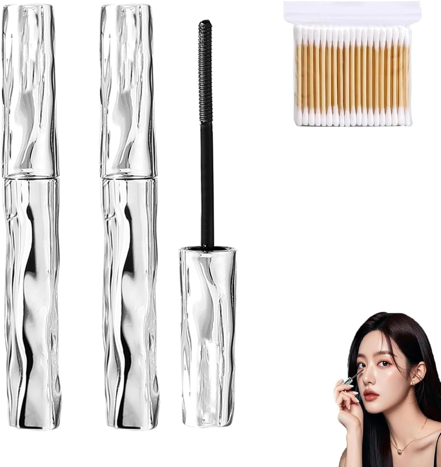 Laidanyou Mascara, Laidanyou Small Steel Mascara, Small Steel Tube Mascara, Magic Mascara, Black ...