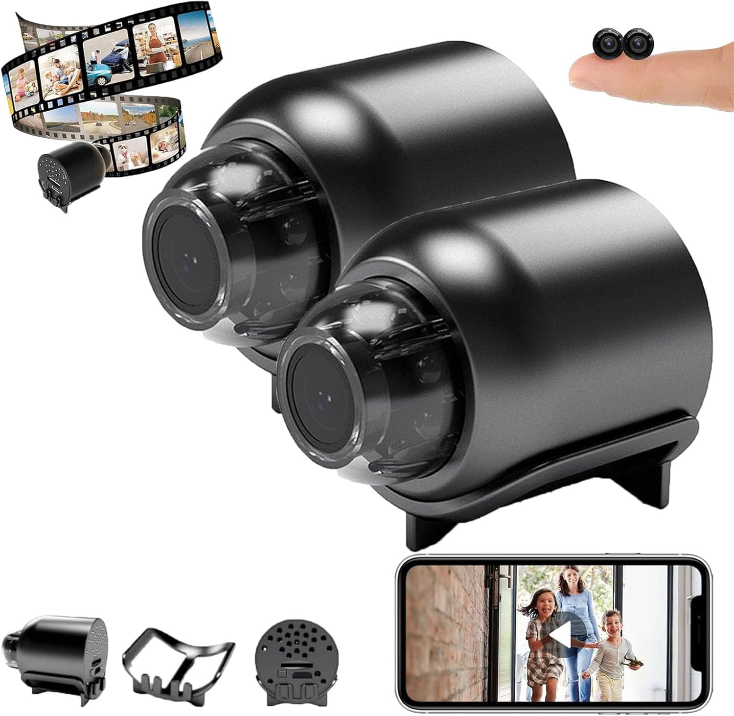 Laidanyou Mini Camera, Lookasong Smart Remote Mini Surveillance Camera ...