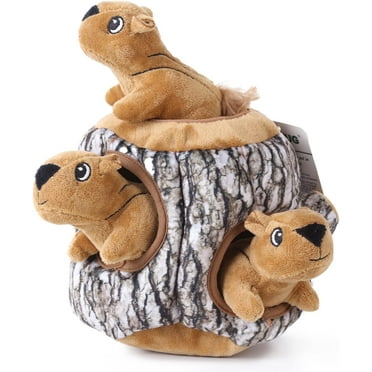 Outward Hound Hide A Squirrel Plush Dog Toy Puzzle, Brown, Large ...
