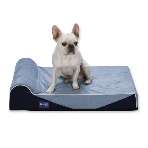 Orthopedic Memory Foam Dog Bed with Durable Water Proof Liner and ...