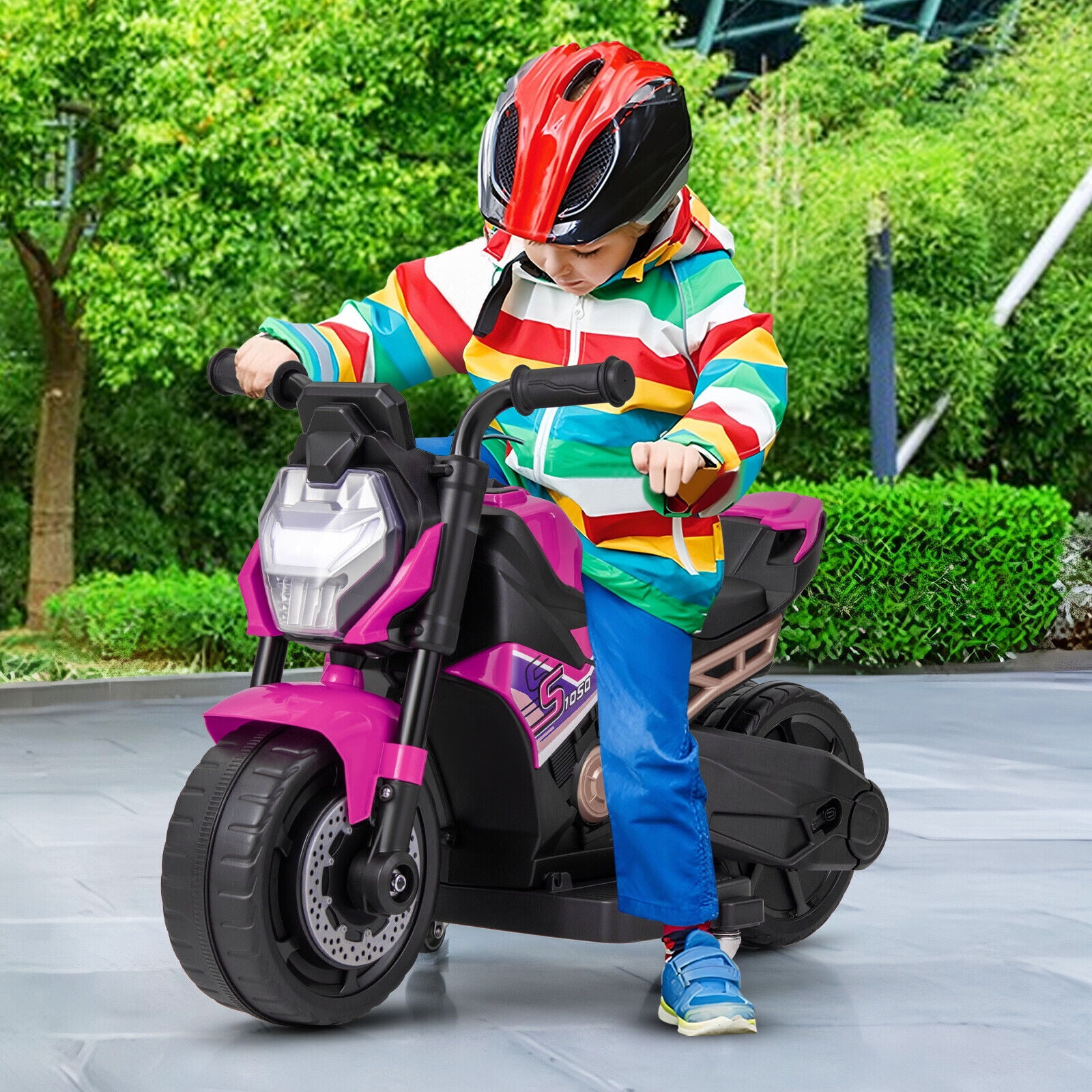 Laijoy Kids Electric Motorcycle, 2-in-1 Kids Ride on Motorbike w ...