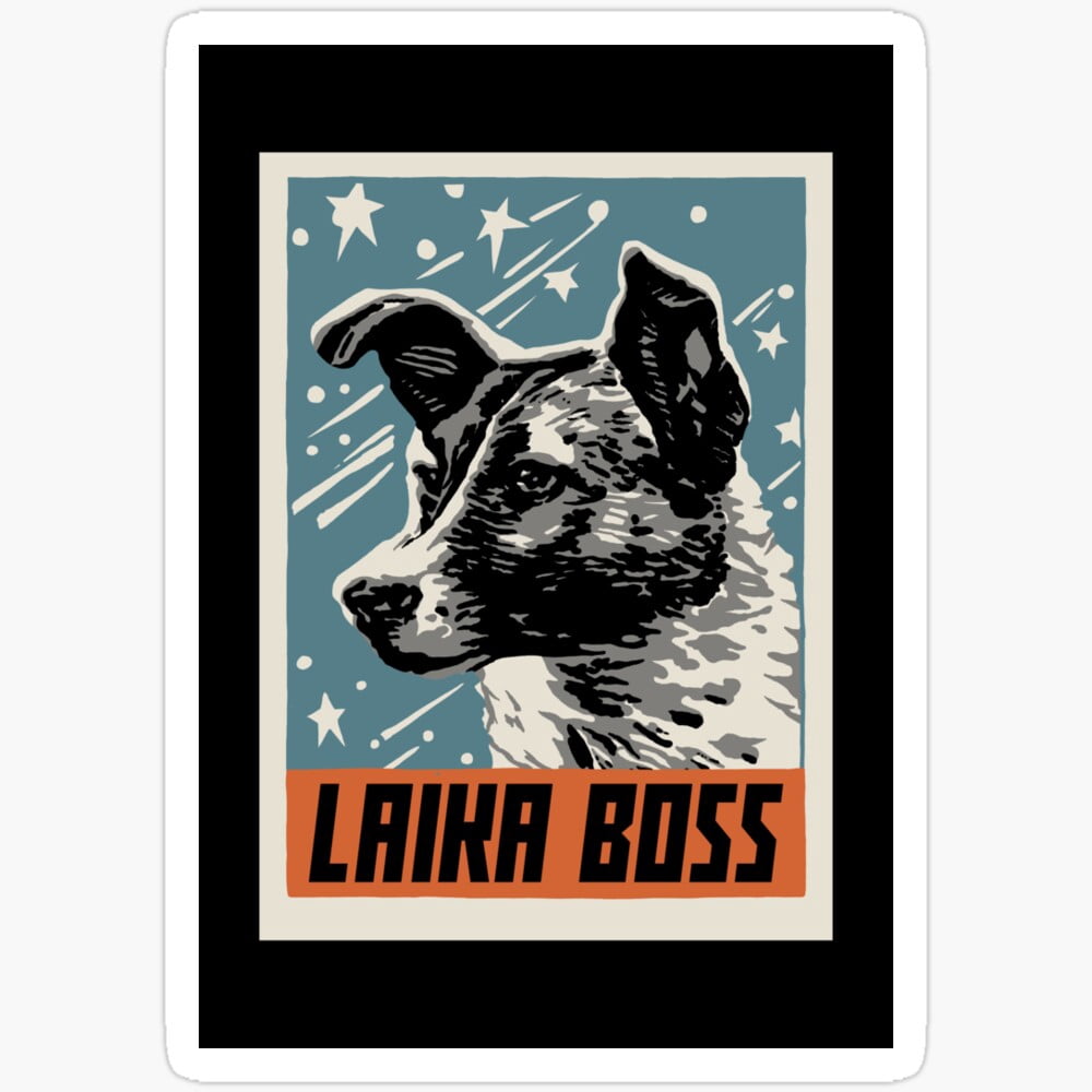 Laika Boss Sticker Phone Decal Water Bottle Stickers Car Decals, Laptop ...