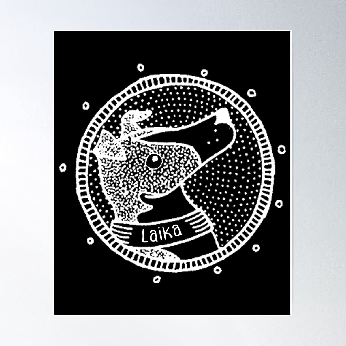 Laika, Space traveler, The dog Poster, 12x18 UNFRAMED - Walmart.com