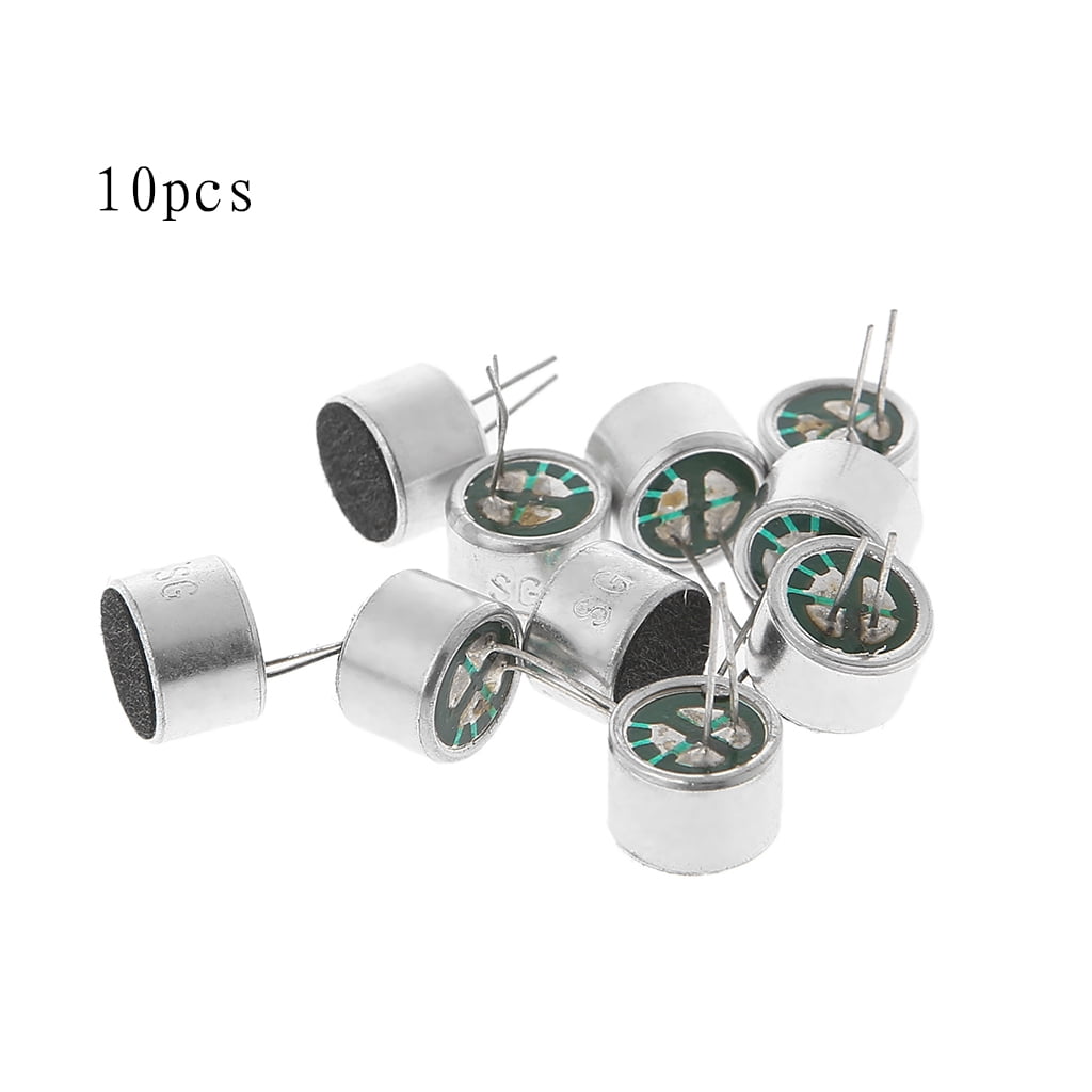 Laikoutd 10 Pcs/ With 2 Pin Cables Electret Condenser Microphone 9767 ...
