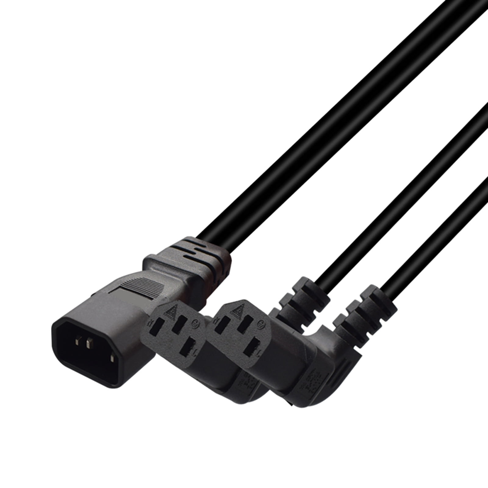 Laikoutd 3Prong Extension Cord Splitter 1 to 2 Power Cable,12inch ...