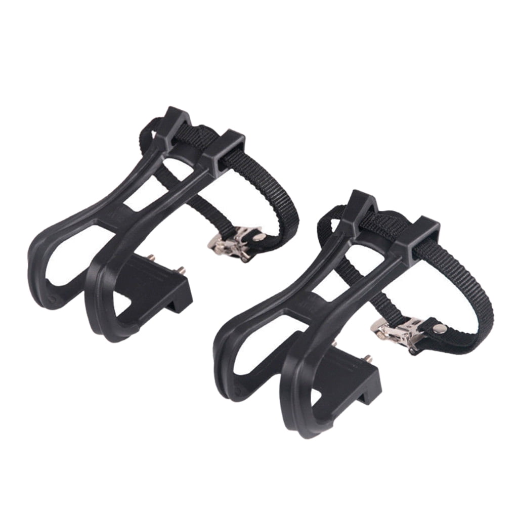 Laikoutd Adjustable Cycling Road Bike Pedal Toe Clip Strap Belt Pedal ...