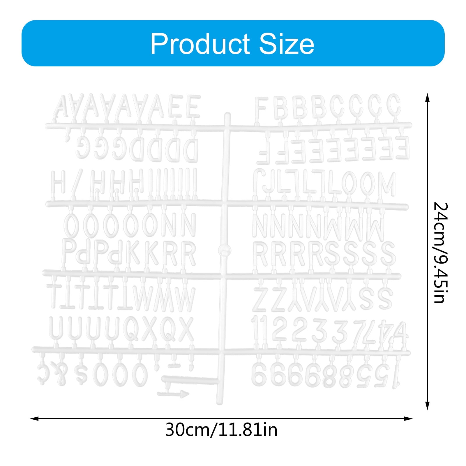 Laikoutd Felt Message Board Letters Wall Decor Felt Letterboard Letters ...