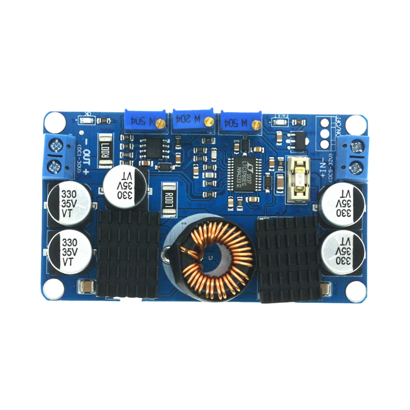 Laikoutd LTC3780 Power Supply Module 5V-32V to 1V-30V 10A Solar Vehicle ...