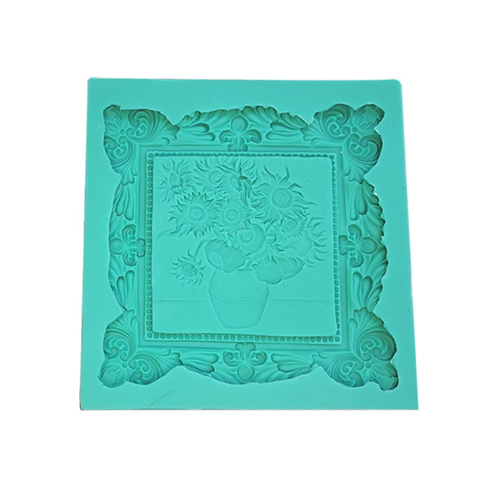 Laikoutd Picture Photo Frames Mold Fondant Mold Silicone Mold, Relief ...