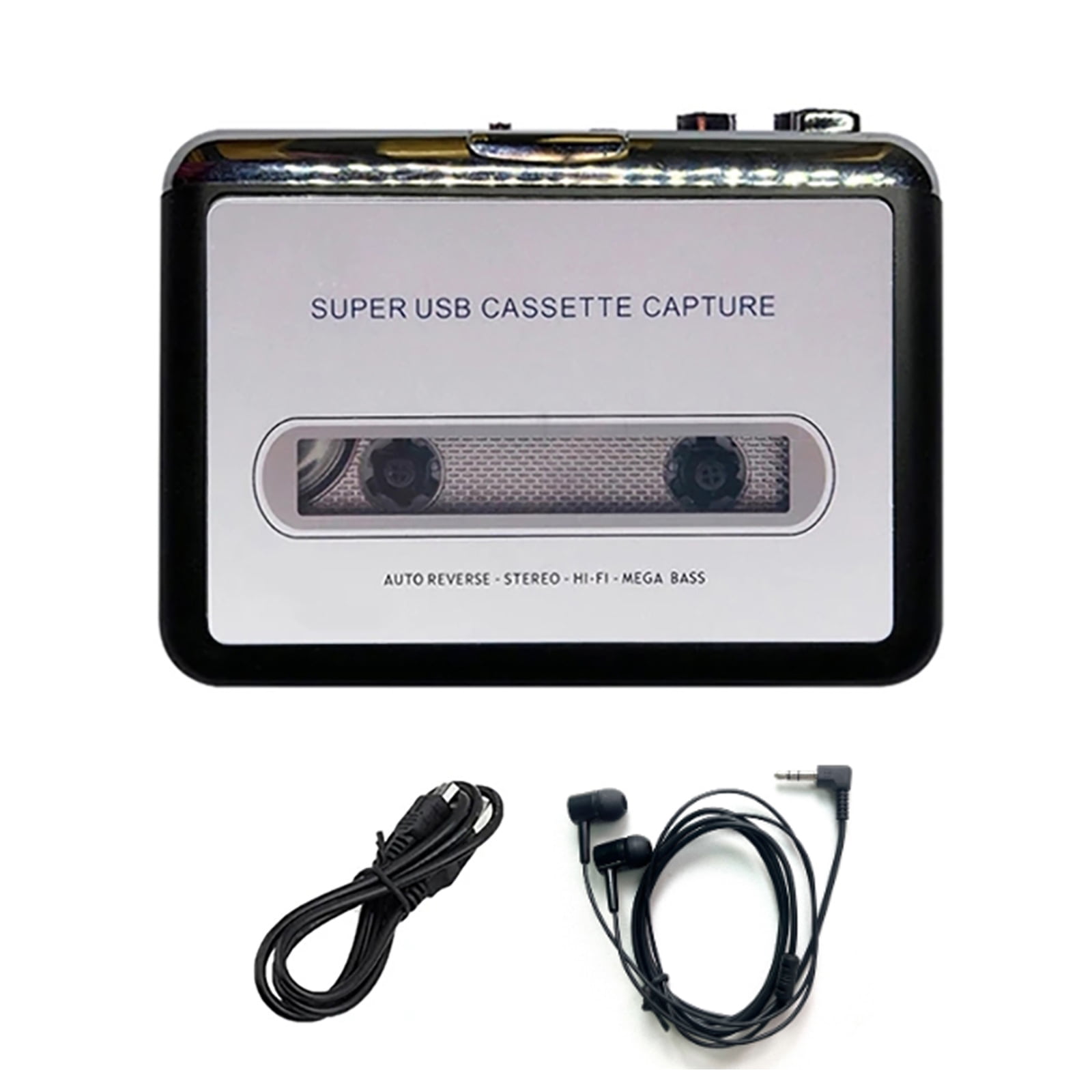 Laikoutd USB Radio Player Portable USB Tape to MP3 Converter Music ...