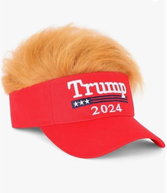 Laimis Donald Trump Wig Cap - Ultra Adjustable MAGA Hat with Built-in ...