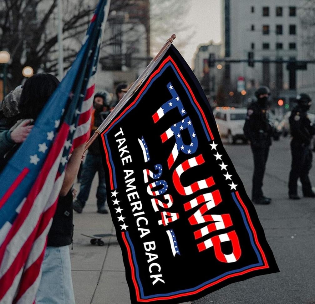 Laimis Trump 2024 Outdoor Flag 3x5 Heavy Duty Double Sided Uv