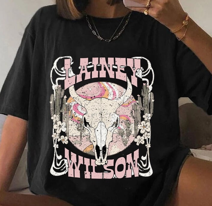 Lainey Wilson Bullhead Shirt, Lainey Wilson Pink Shirt, Country Music ...