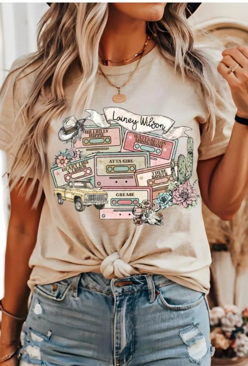 Lainey Wilson Concert Tee - Walmart.com
