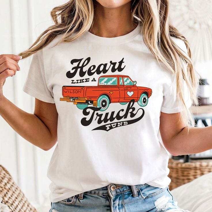 Lainey Wilson Heart Like A Truck Fund T-Shirt T-Shirt, Sizes S-5XL ...