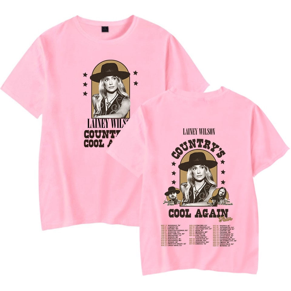 Lainey Wilson Merch Country’s Cool Again Tour T-shirt Women Men Casual ...