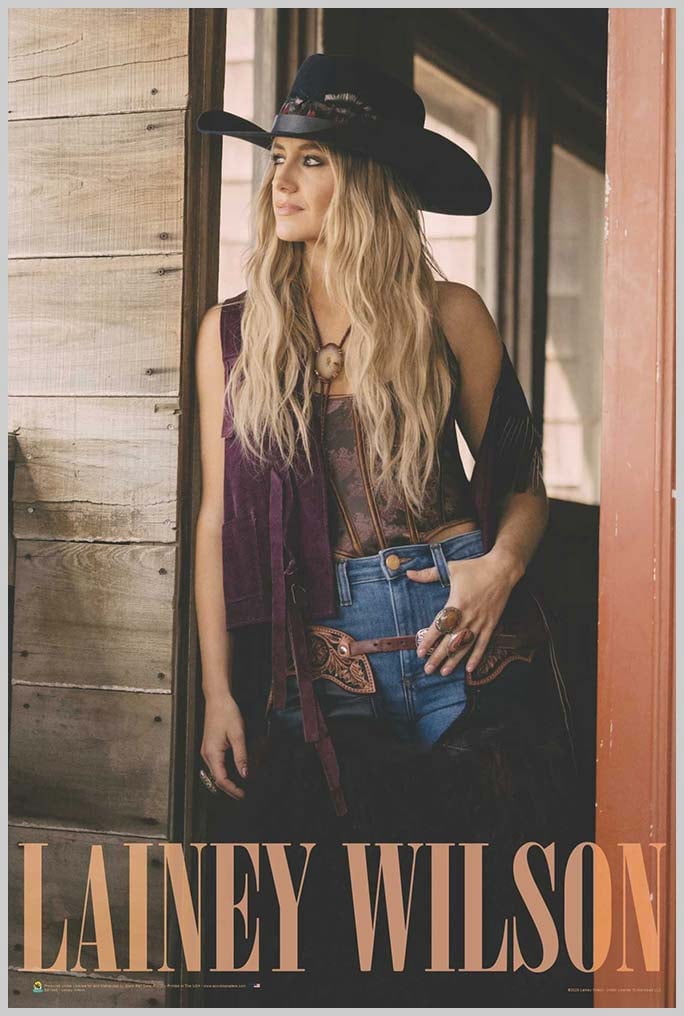 Lainey Wilson Poster - 24.5 x 36.5 inches - Laminated - Walmart.com