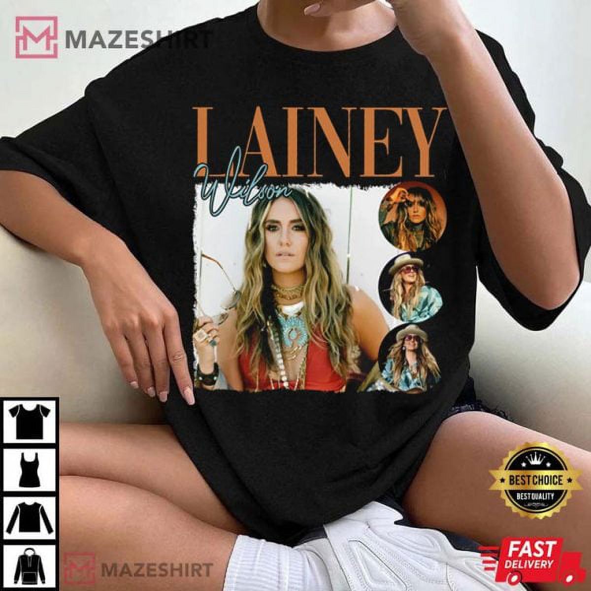 Lainey Wilson Trippy Peach Tour 2023 Merch T-Shirt - Walmart.com