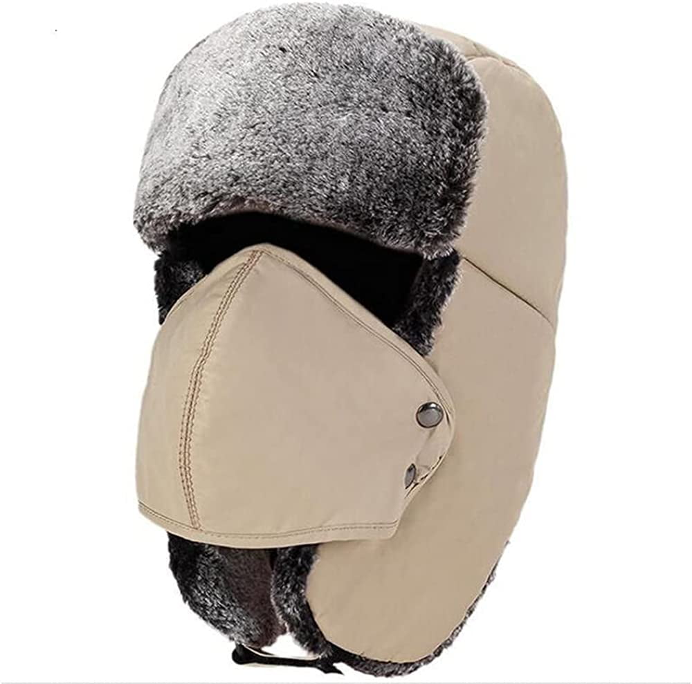 Lainin Winter Outdoor Trapper Hat, Russian Ushanka Trooper Aviator Ski ...