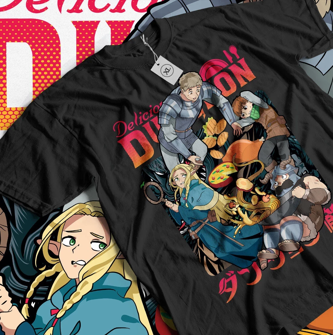Laios Touden Dungeon Meshi T-Shirt delicious Anime Vintage Special Gift ...